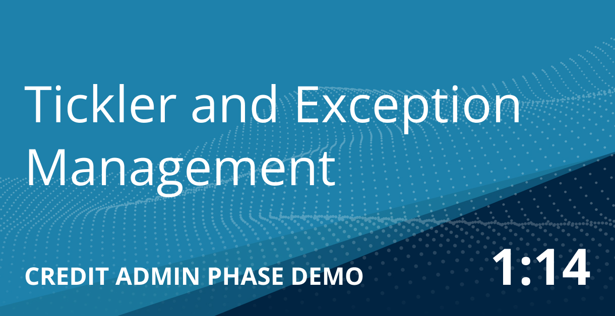 Tickler and Exception Management - BAFS