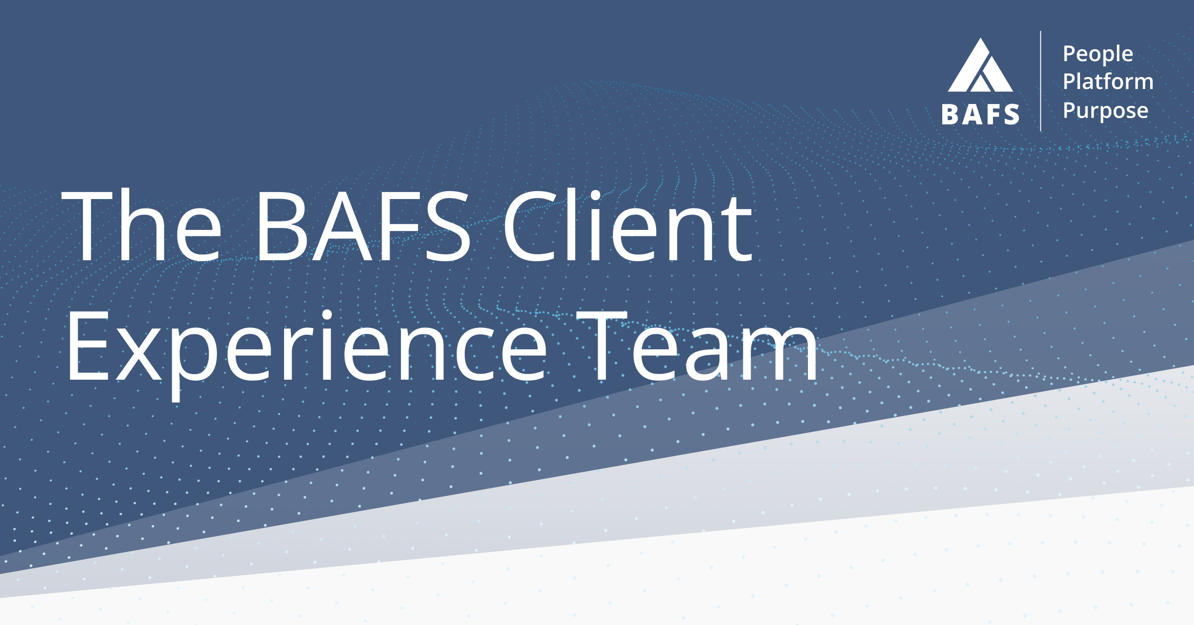 The BAFS Client Experience Team - BAFS