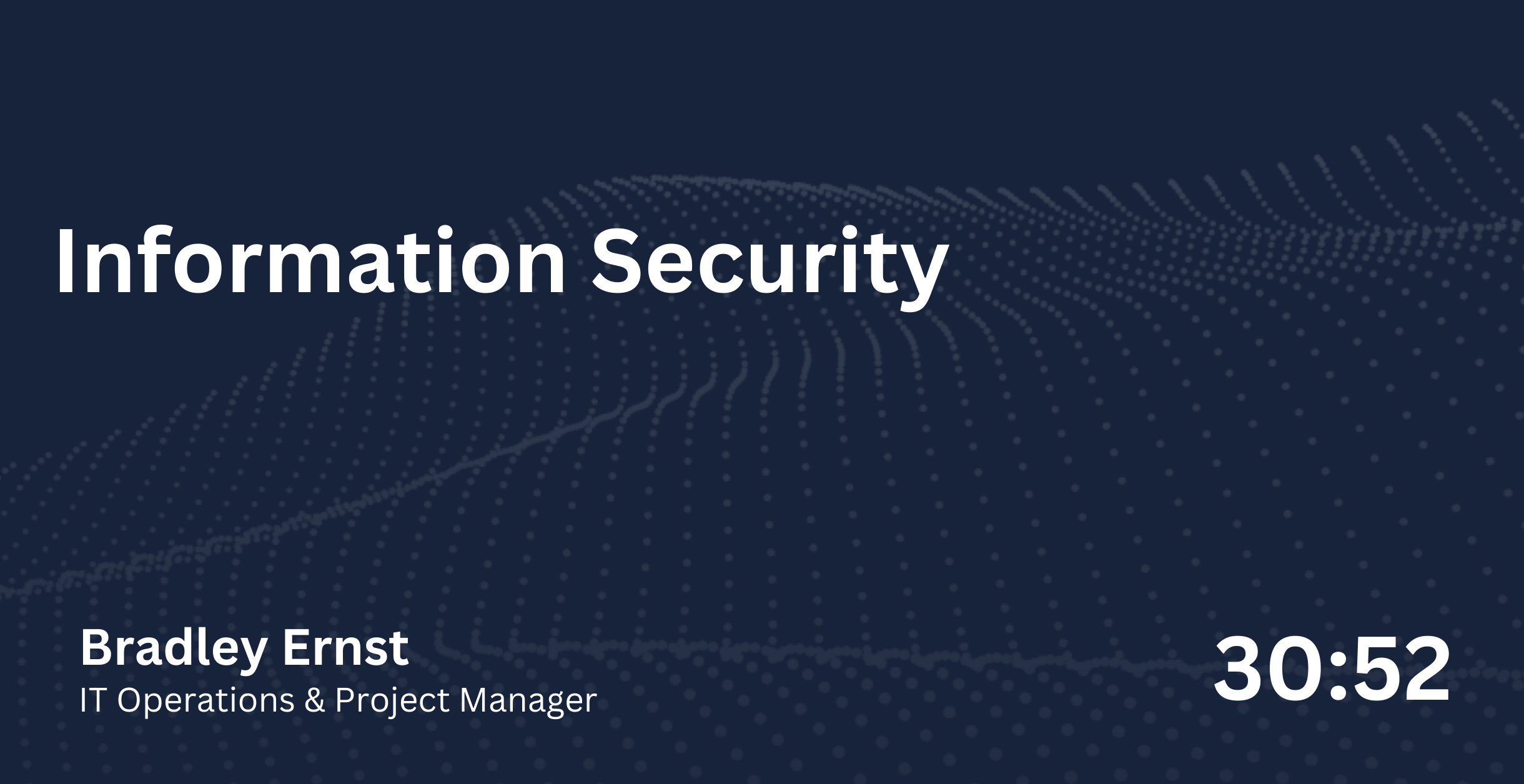 October 2024 Lunch and Learn: Information Security - BAFS